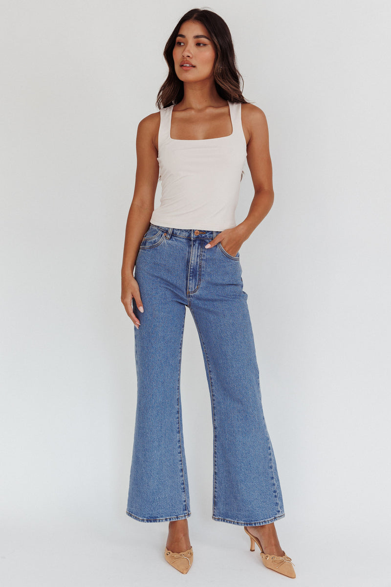 Shop the Tabatha U-Neckline Top Bone