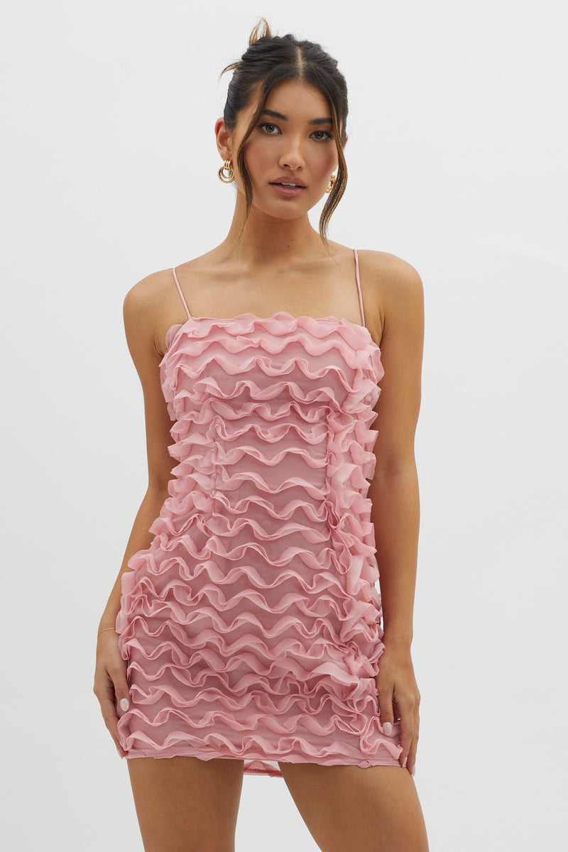 Shop the Tizzy Embellished Mini Dress Pink