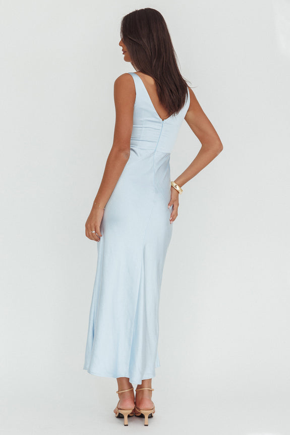 Shop the Venus Rising Sleeveless Cowl Neck Maxi Dress Blue