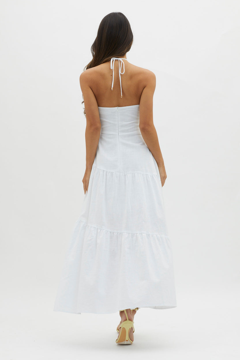 Bondi Rose Decoration Maxi Dress White– Selfie Leslie