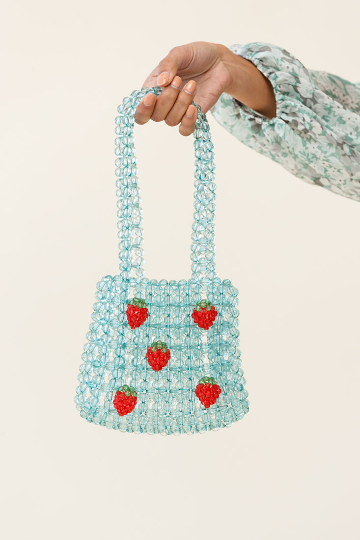 Taryn Beaded Berry Bag Blue– Selfie Leslie